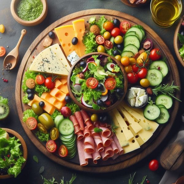 Delicious And Fresh Salad Charcuterie Board Ideas - ICA