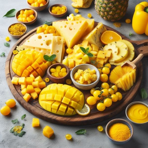 Bright and Delicious: Yellow Charcuterie Board Ideas