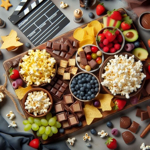 Lights, Camera, Snacktion! Movie Night Charcuterie Board Ideas