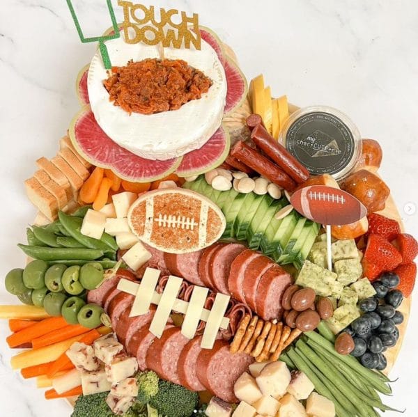 Game Day Grazing: Score Big With A Football Charcuterie Board ...